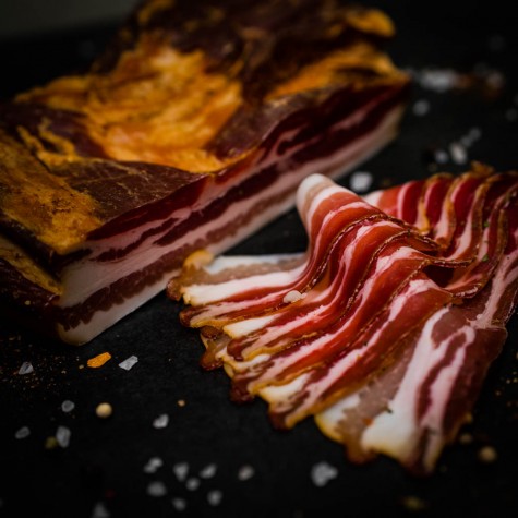 Lard maigre fumé en tranches - Boucherie Meatbros